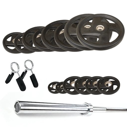 300lb Weight Set + Bar – Sparks