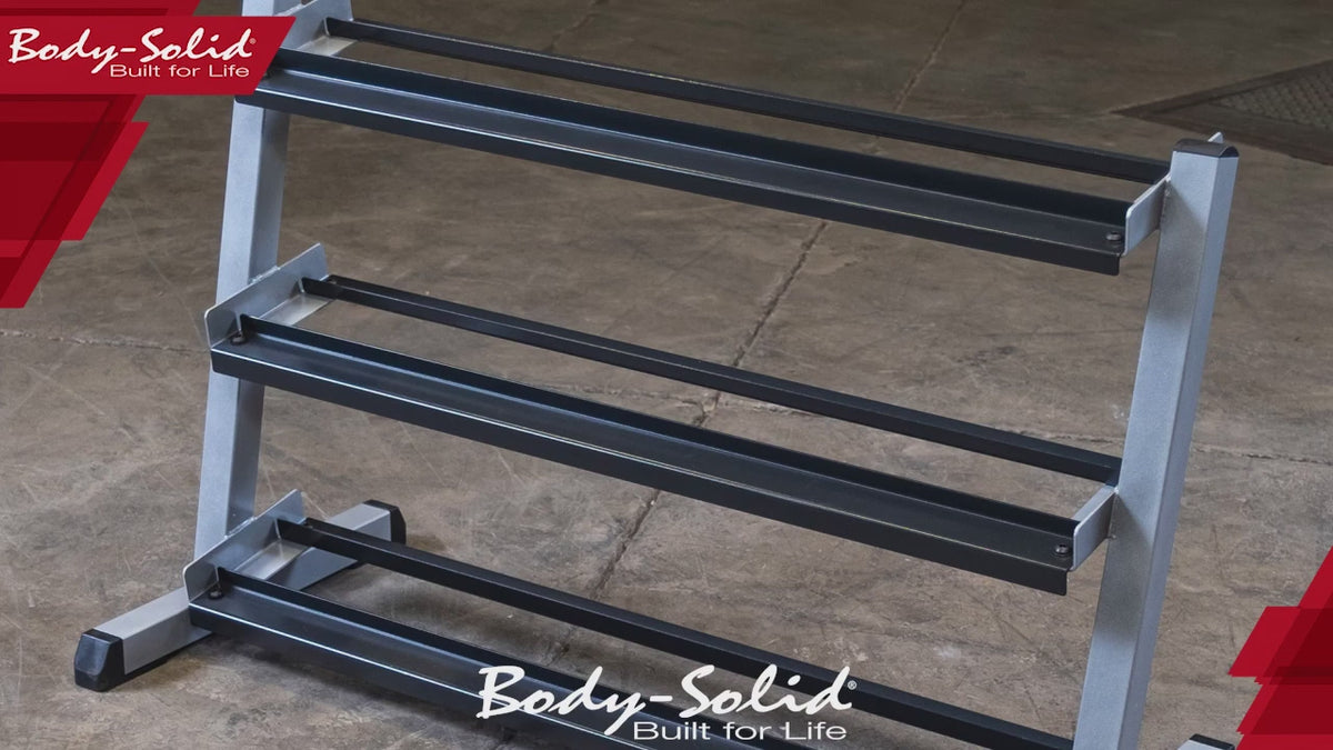 Body-Solid 48" 3-Tier Dumbbell Rack – Sparks Fitness Equipment
