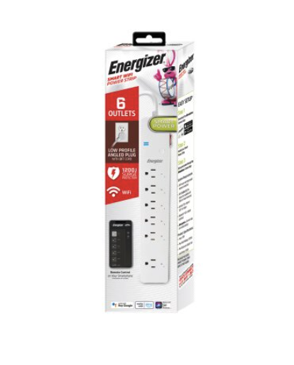 Energizer Connect Smart Wi-Fi® 6-Outlet Surge Protector, 6-Ft. Cord Le ...